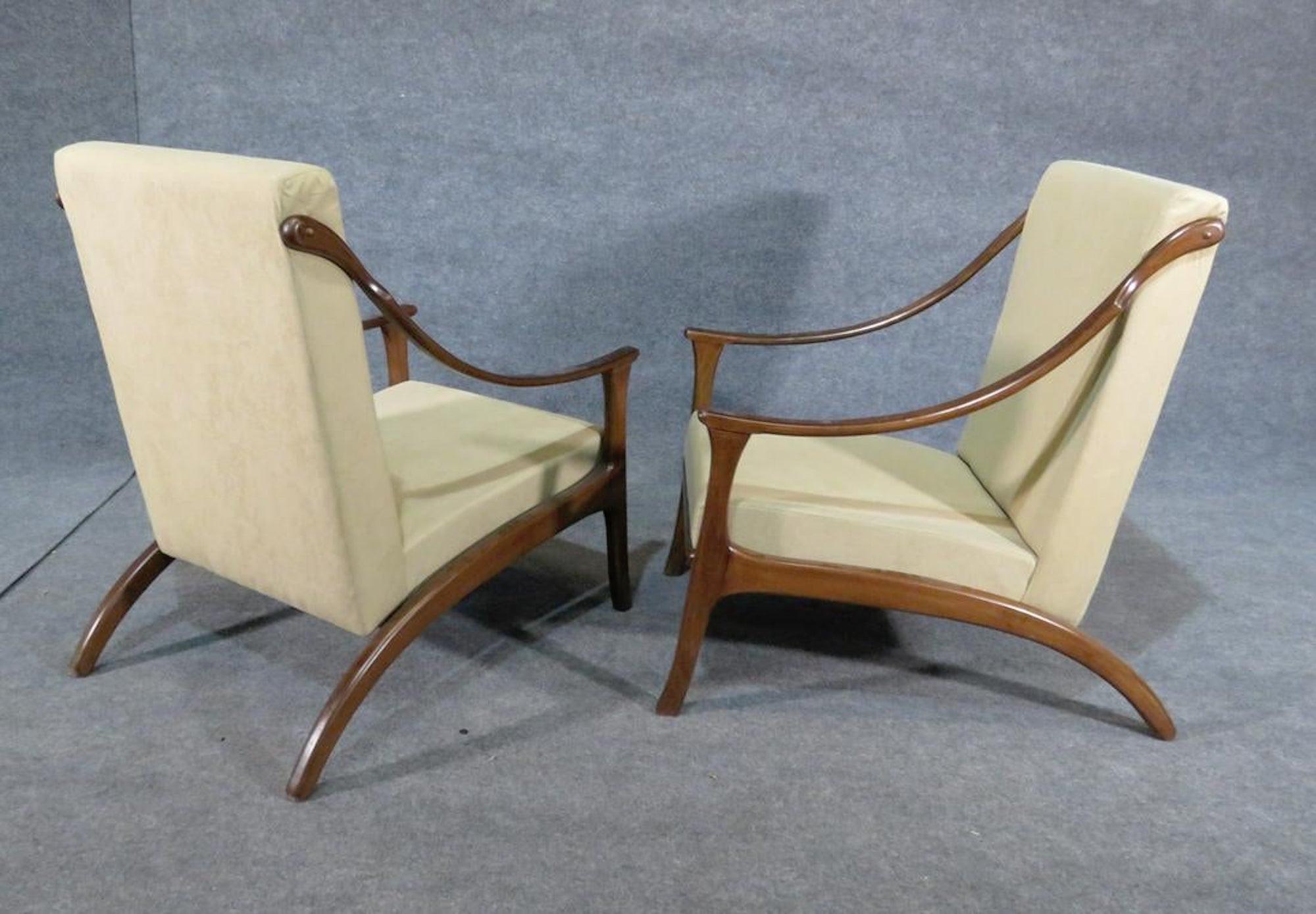 Italian Style Wood Frame Chairs at 1stDibs | italian style chairs