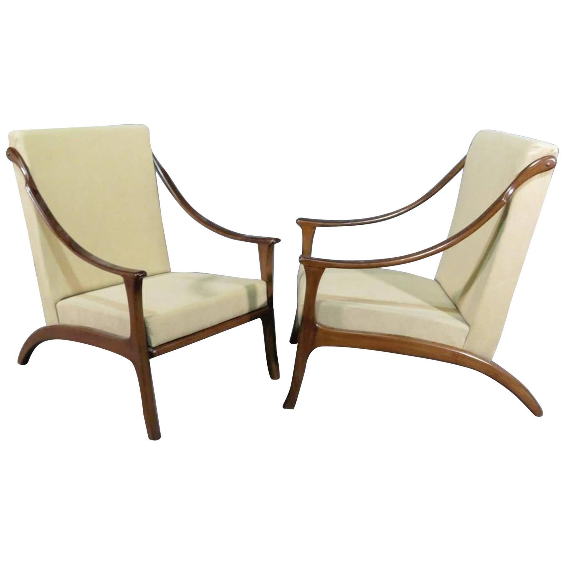 Italian Style Wood Frame Chairs at 1stDibs | italian style chairs