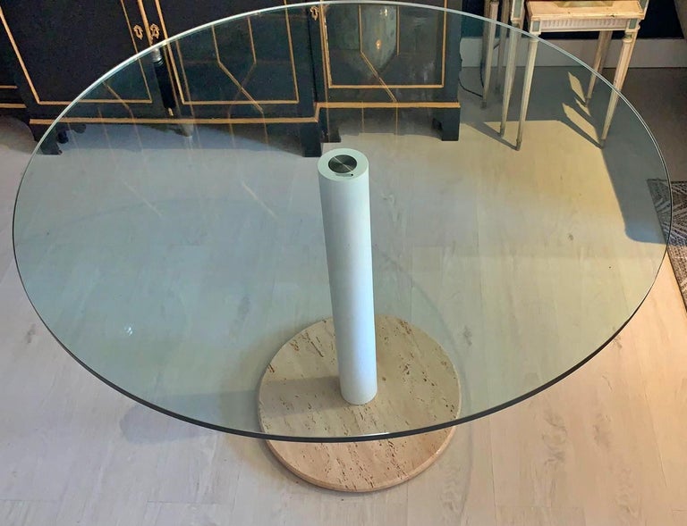 Italian Table Glass and Marble, 20th Century For Sale at 1stDibs