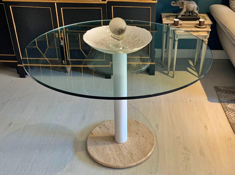 Italian Table Glass and Marble, 20th Century For Sale at 1stDibs