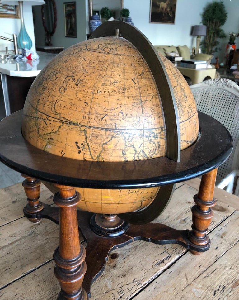 Italian Table Globes circa 19th Century After Cassini For Sale at 1stDibs