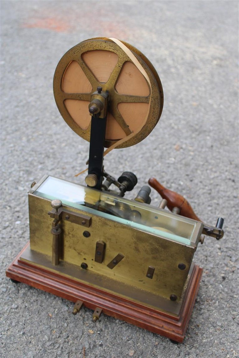 Italian Telegraph in Solid Brass, 1880 For Sale at 1stDibs