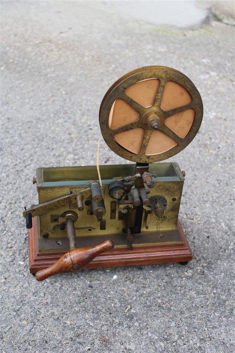 Italian Telegraph in Solid Brass, 1880 For Sale at 1stDibs