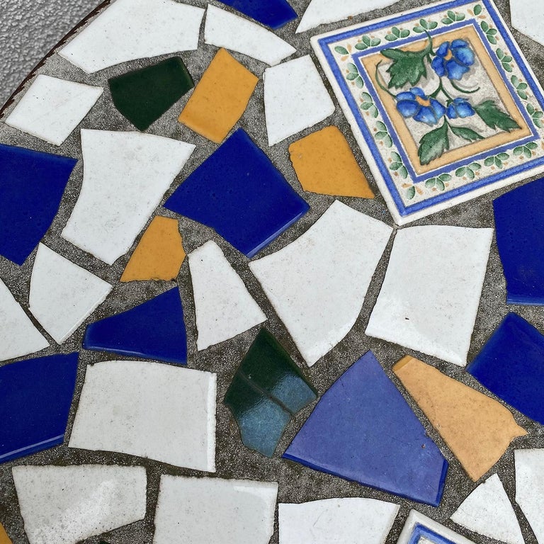 Italian Terrazzo Tile Cafe Table and Chairs, Set A For Sale at 1stDibs