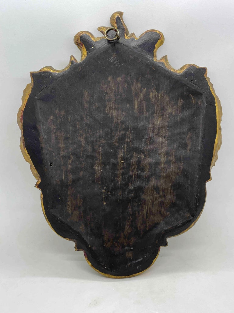 Italian Tole Toleware Chic Gilt Wood Mirror, circa 1950s For Sale at ...