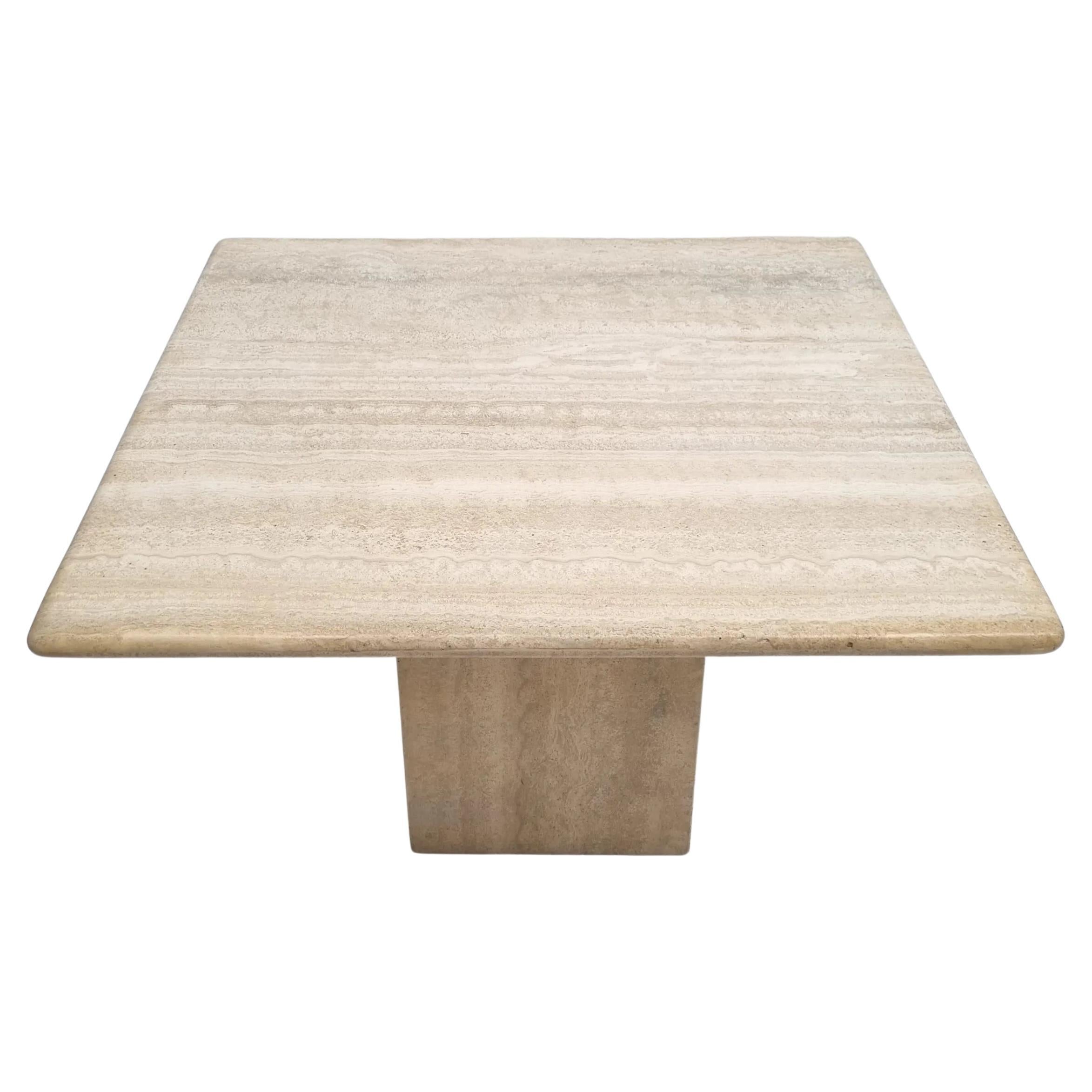Italian Travertine Dining Table/Work Desk, 1970s at 1stDibs
