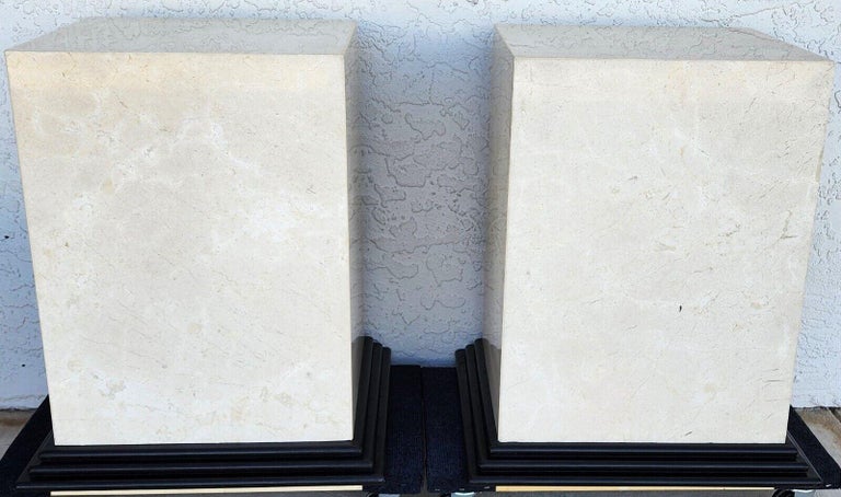 Italian Travertine Marble Dining Table Bases Side Tables Display ...