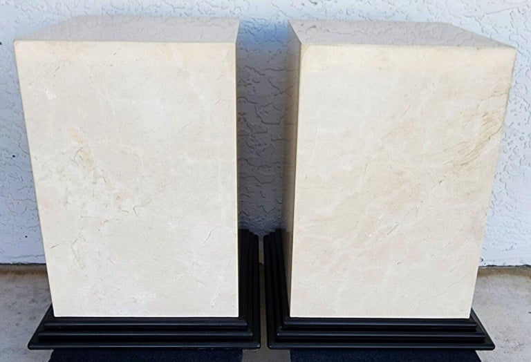 Italian Travertine Marble Dining Table Bases Side Tables Display ...