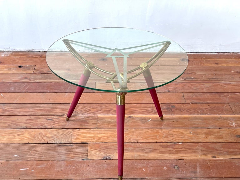 Italian Tripod Side Table For Sale at 1stDibs