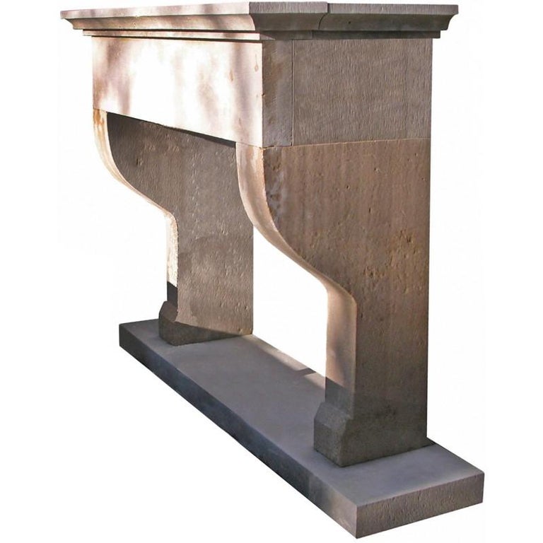 Italian Trumeaux Fireplace in Limestone Early 20th Century For Sale at ...