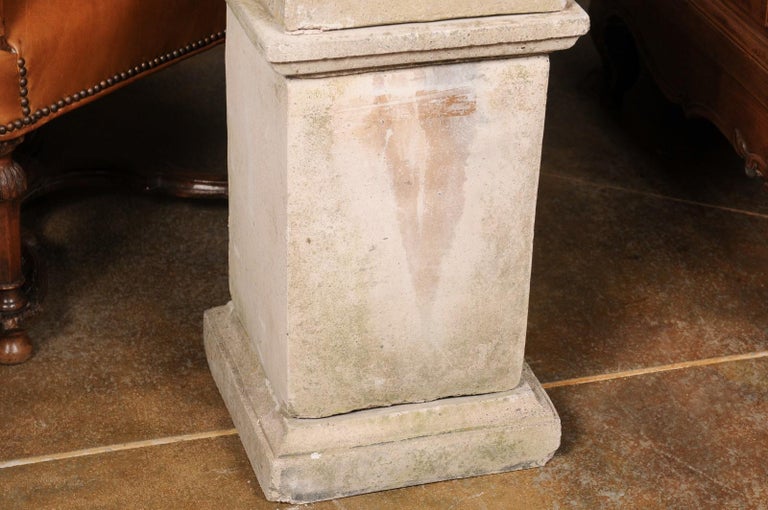 Italian Turn of the Century Campania Urn with Gadroon Motifs on Tall ...