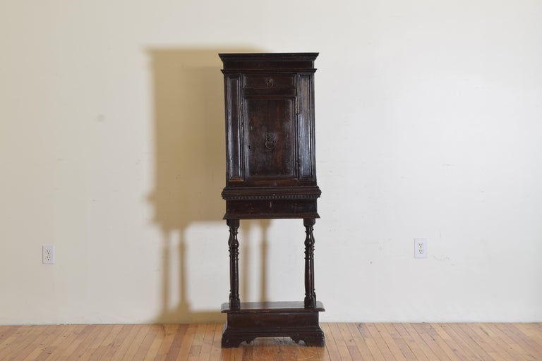 Italian, Tuscany, Baroque Walnut Shallow Chest on Stand, 17th Century ...