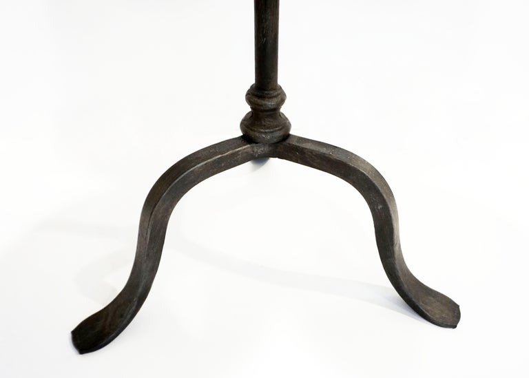 Italian Twisted Cast Iron Customizable Green Glass Clover Side Coffee ...