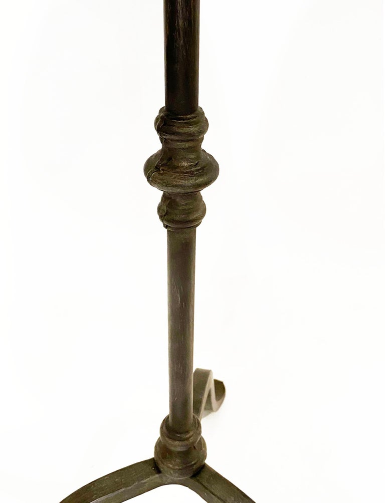 Italian Twisted Cast Iron Customizable Green Glass Clover Side Coffee ...