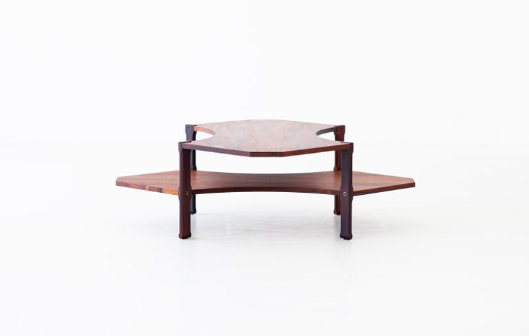Italian Two Levels Coffee Table by Stildomus, 1950s at 1stDibs