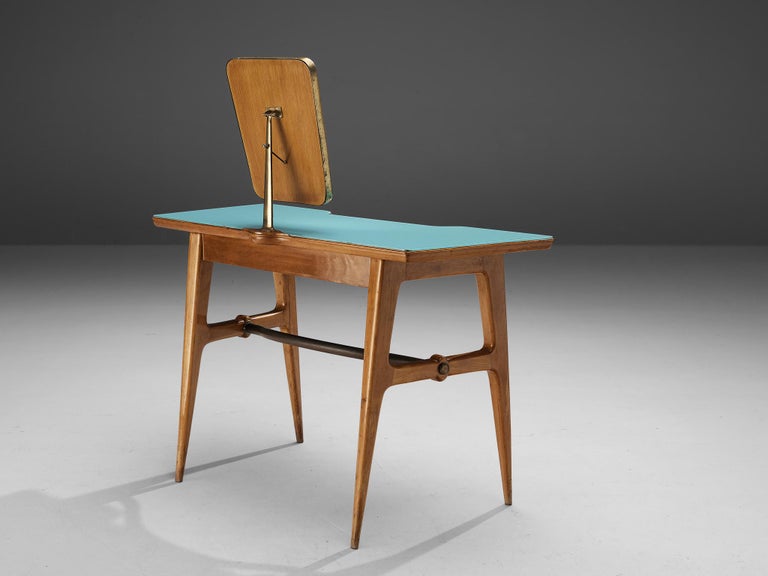 Italian Vanity Table in Cherry and Ash For Sale at 1stDibs