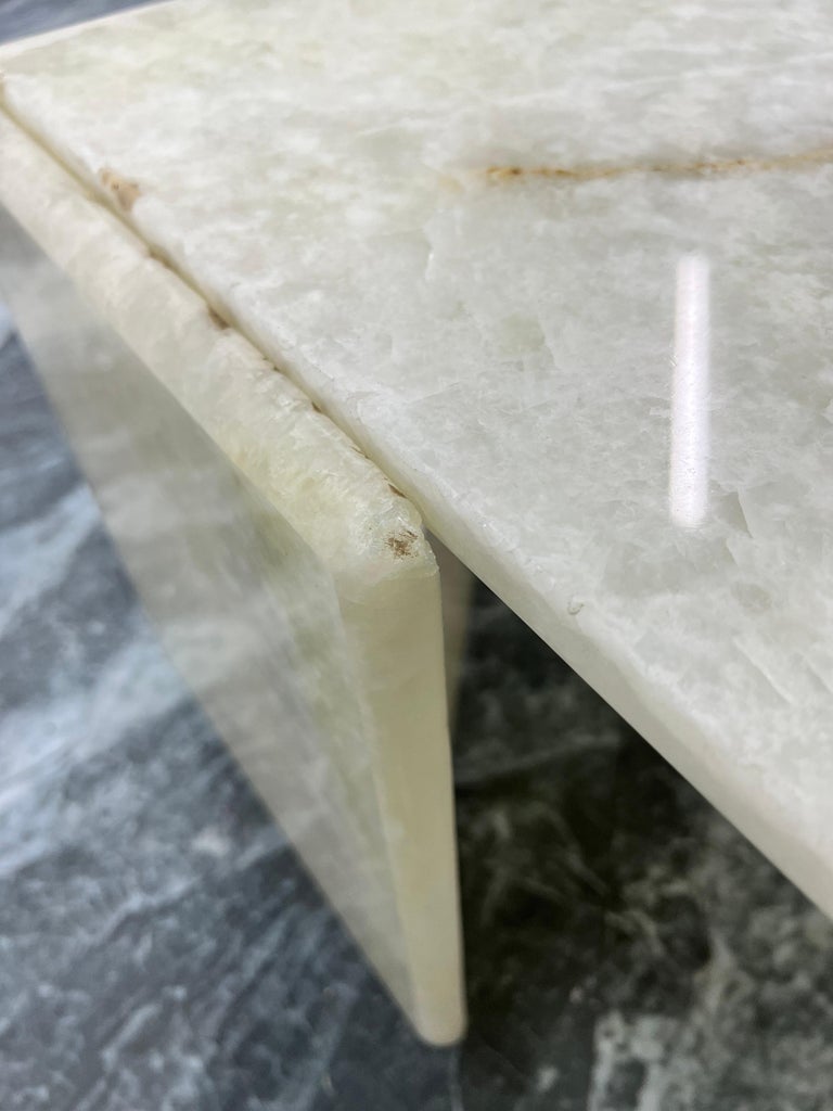 Italian Variegated Onyx Marble Teardrop Coffee Table, 1970s For Sale at ...