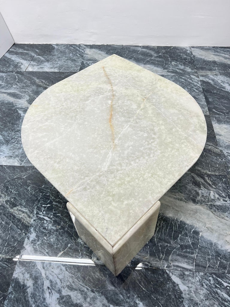 Italian Variegated Onyx Marble Teardrop Coffee Table, 1970s For Sale at ...