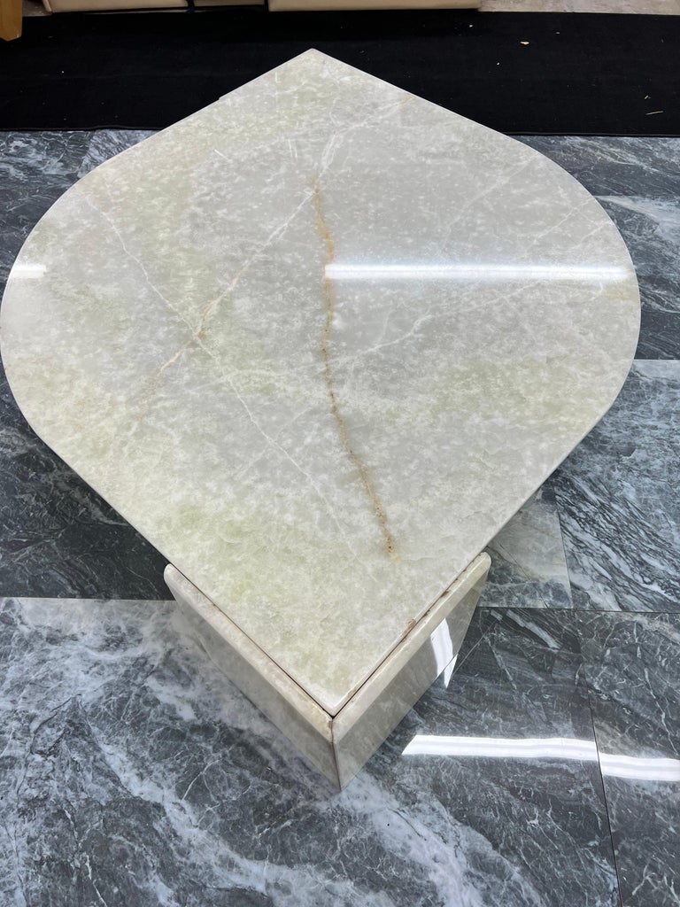 Italian Variegated Onyx Marble Teardrop Coffee Table, 1970s For Sale at ...