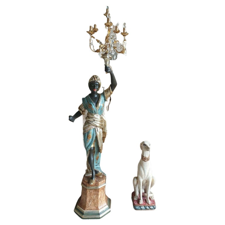 Lampe de porte vénitienne italienne noire En vente sur 1stDibs