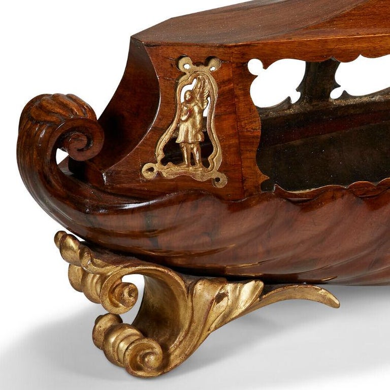 Italian Venetian Gondola Shaped Ceremonial Casket For Sale at 1stDibs