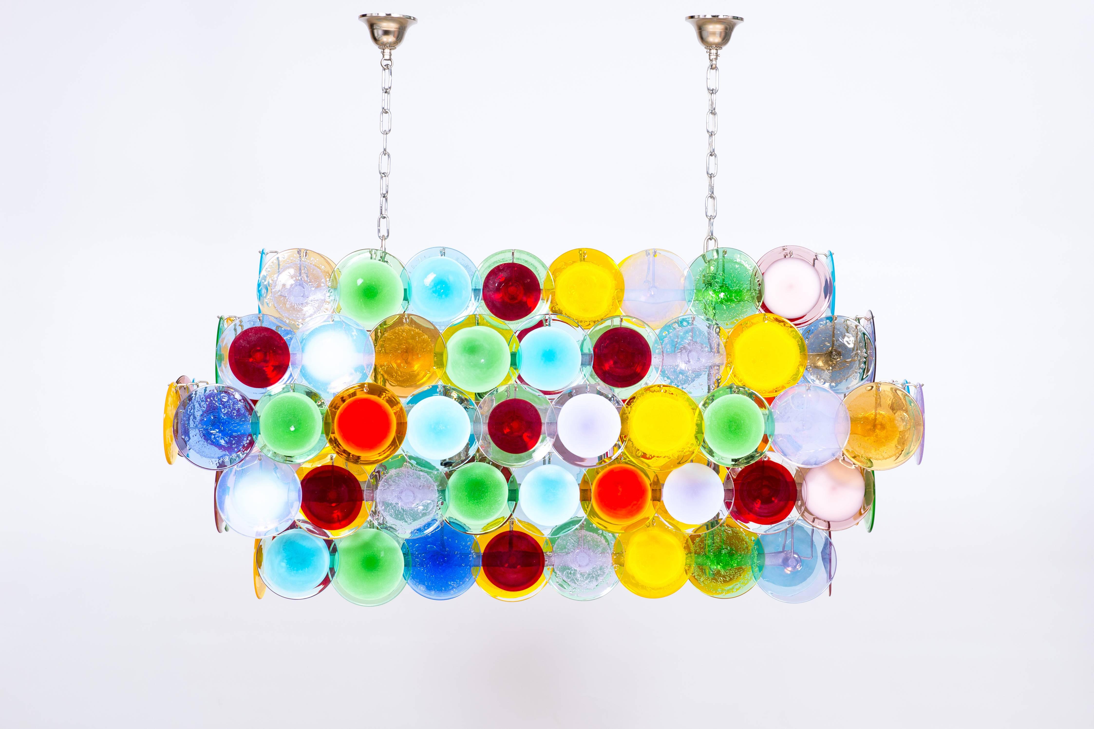 Italian Venetian Handcrafted Blown Murano Glass, Modern Multicolored ...