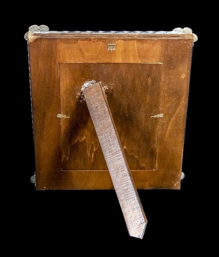 Italian Venetian Handmade Murano Glass Photo Frame For Sale at 1stDibs