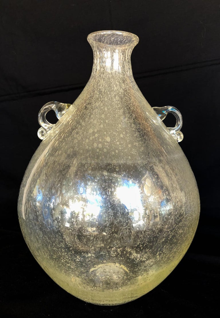 Italian Venetian Murano Glass Bottle Form Vase by Barovier and Toso ...