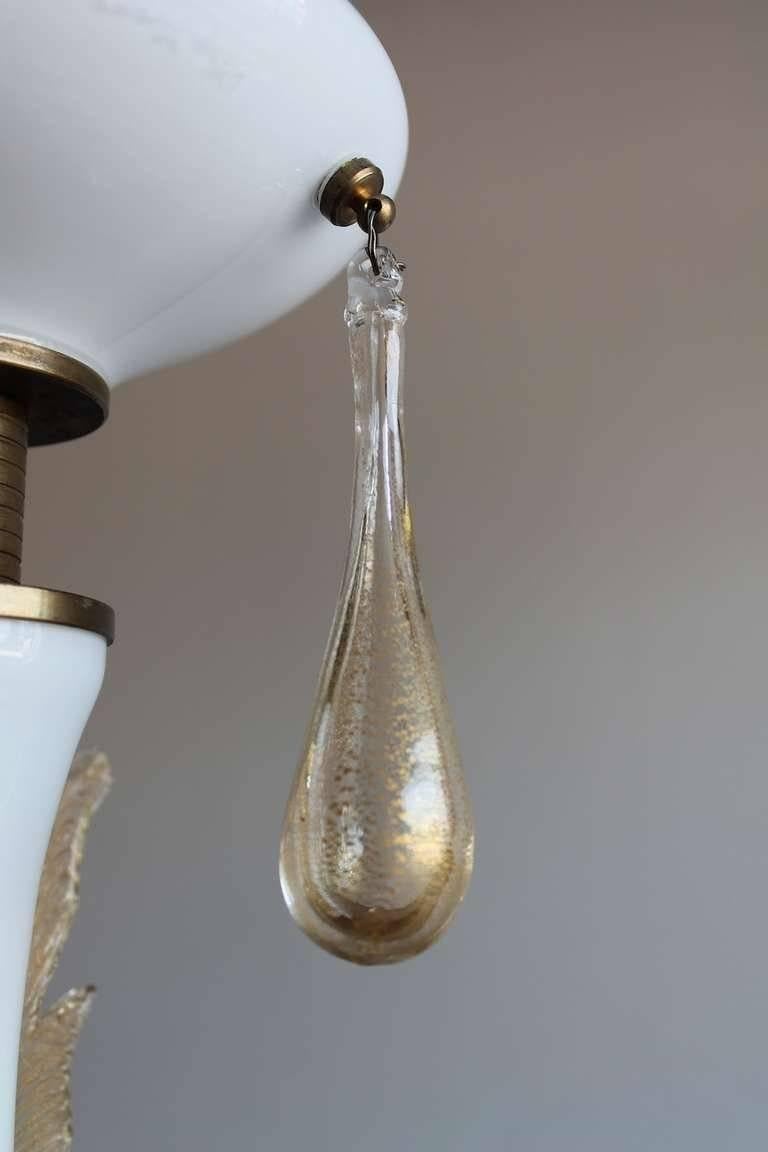 Italian Venetian Murano Glass Chandelier Butterfly, Signed De Majo ...