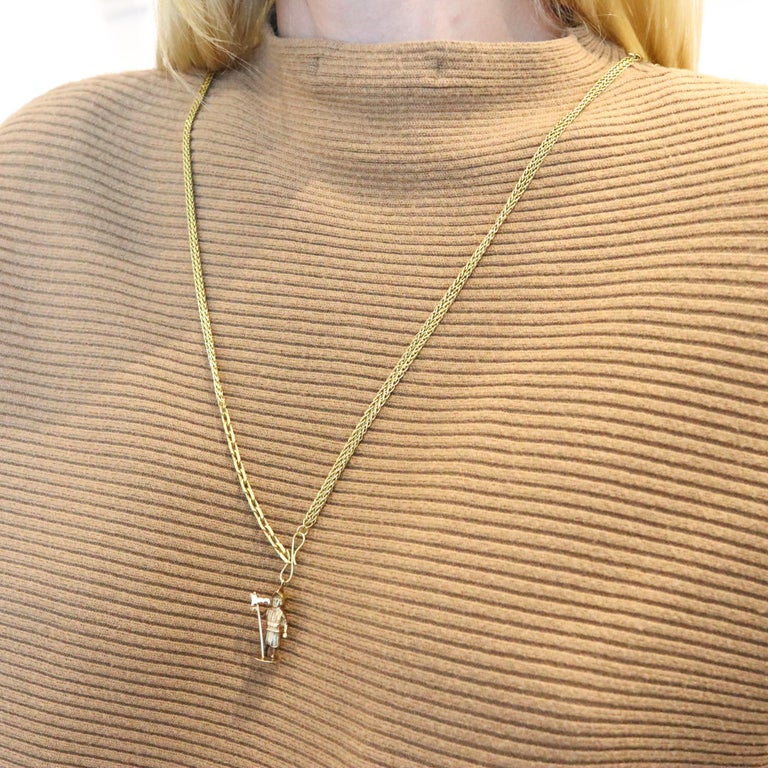 Italian Vintage 1950 Vatican Guard Charm Pendant in Solid 18 Karat ...