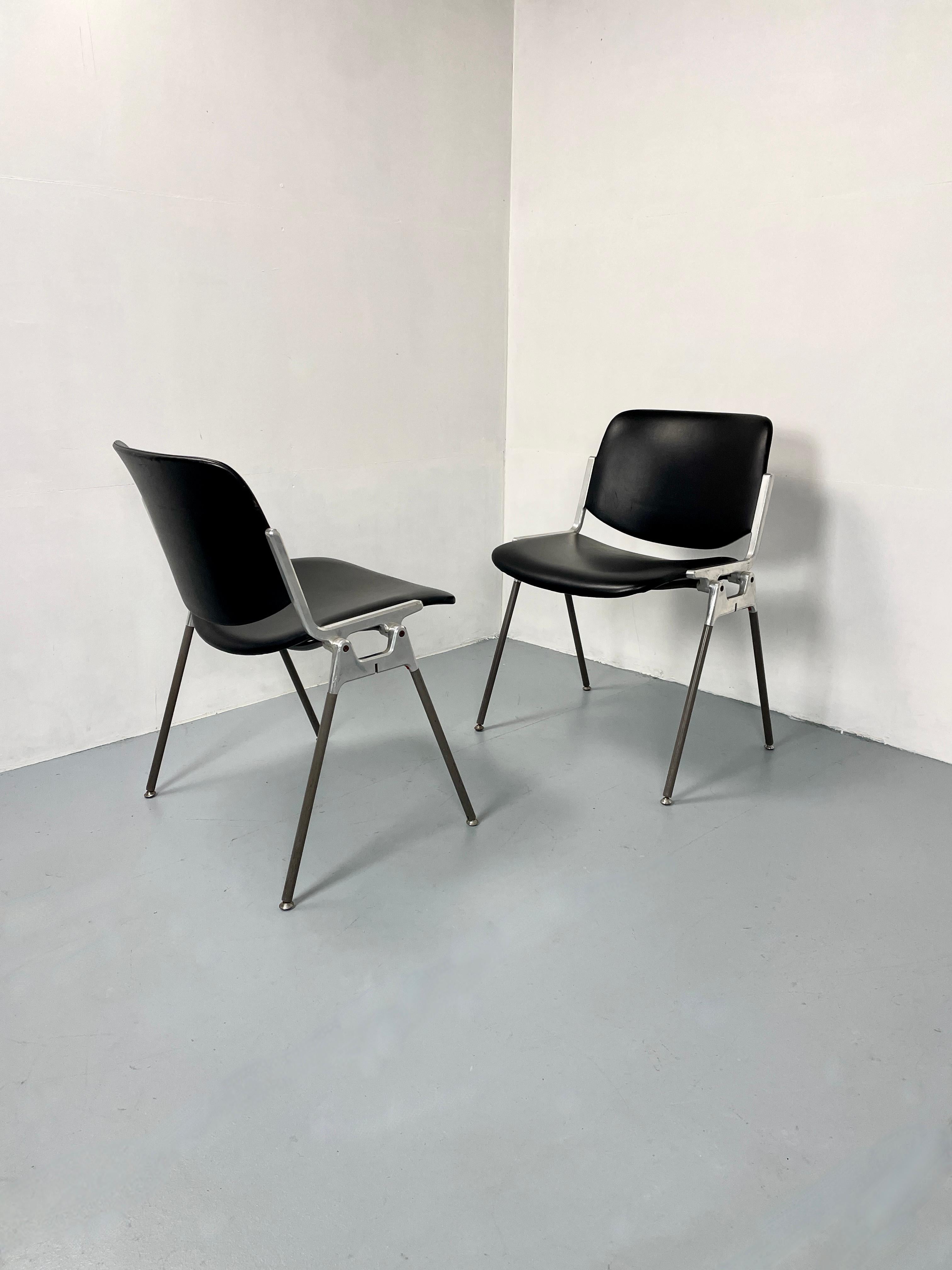 Italian Vintage Anonima Castelli 106 DSC Stacking Chairs Giancarlo ...