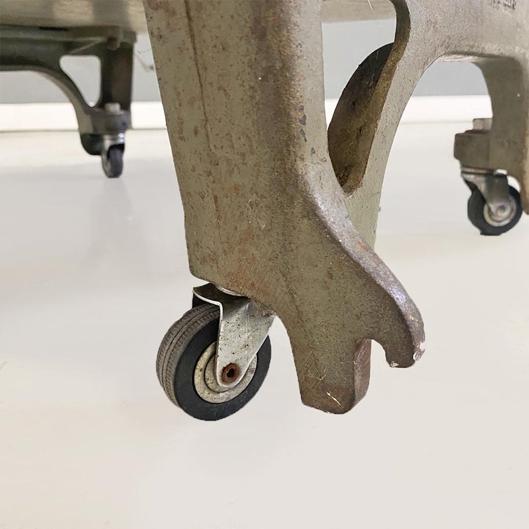 Italian Vintage Cast Iron and Wood Italian State Railways Storage ...