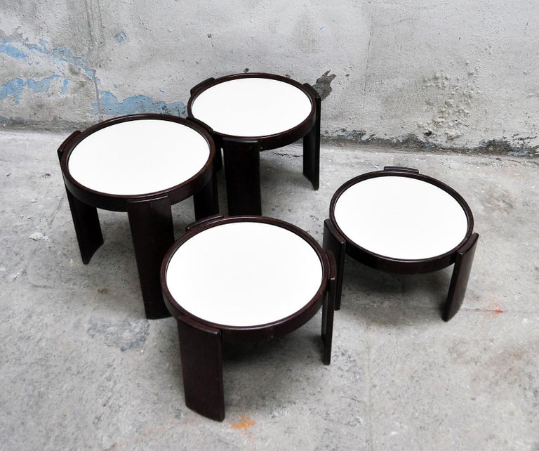 Italian Vintage Interlocking Tables by Gianfranco Frattini for Cassina ...