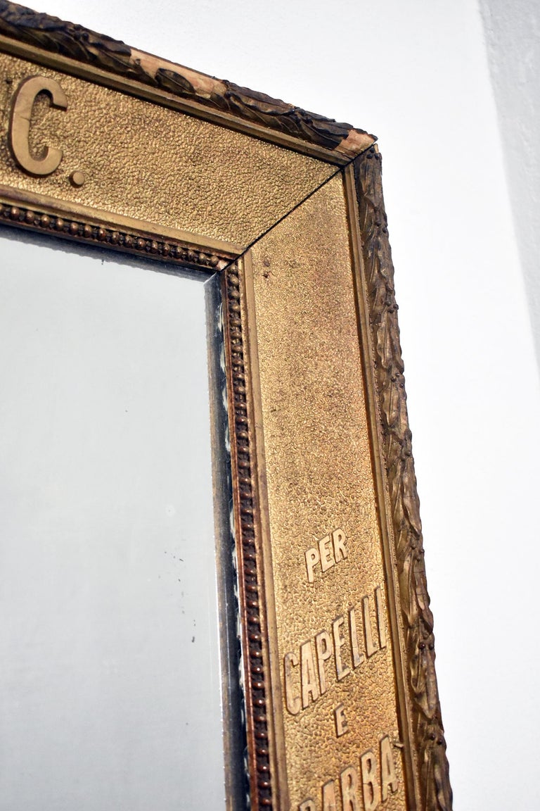 Italian Vintage Wall Advertising Mirror, 1930s-1940s by Chinina Migone ...