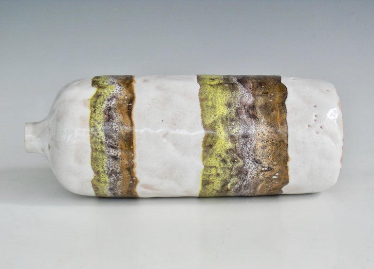 Italian Volcanic Glaze Bottleneck Vase for Raymor, 1960s For Sale at ...
