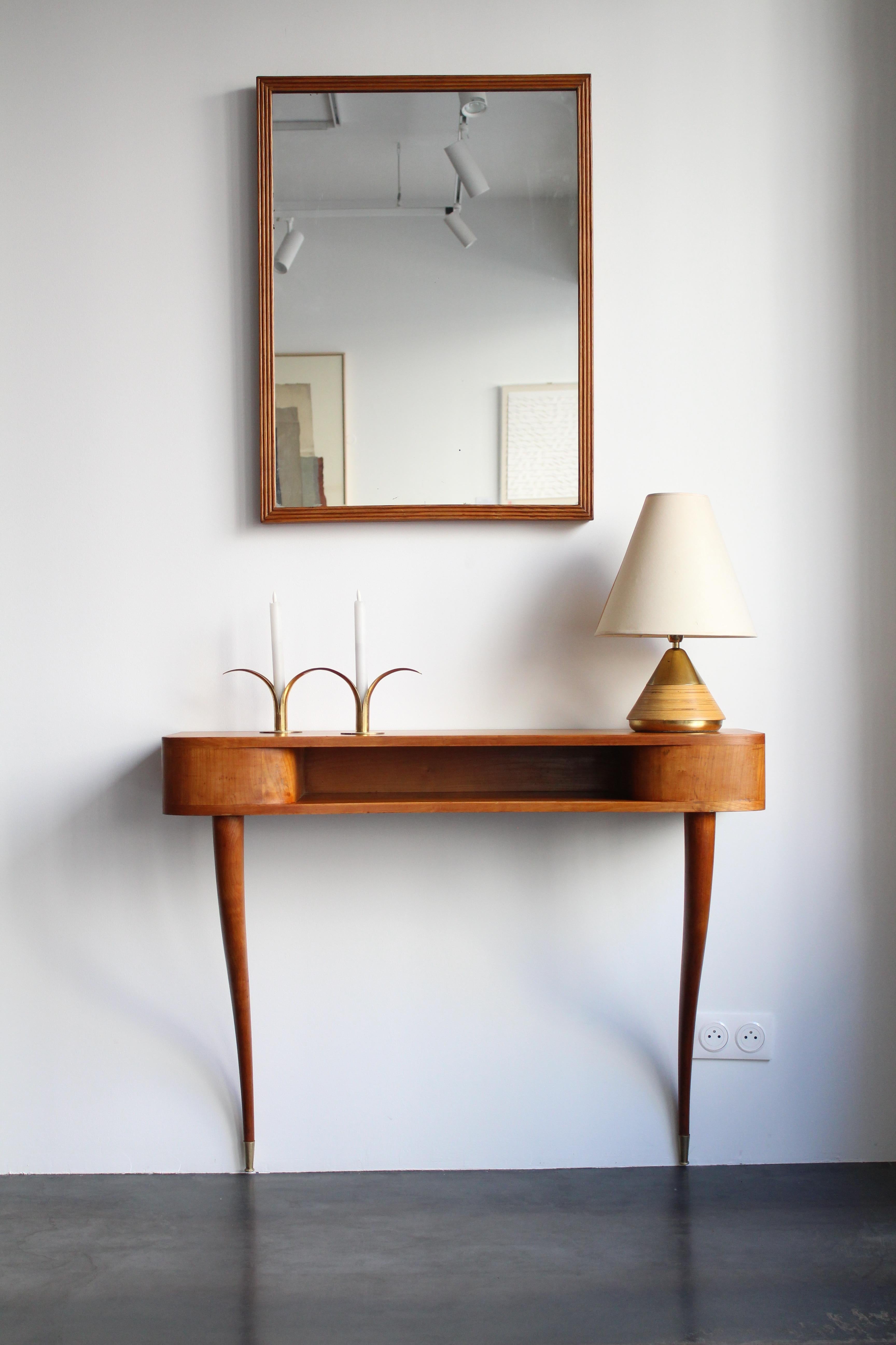 Italian wall console, 1950s For Sale at 1stDibs