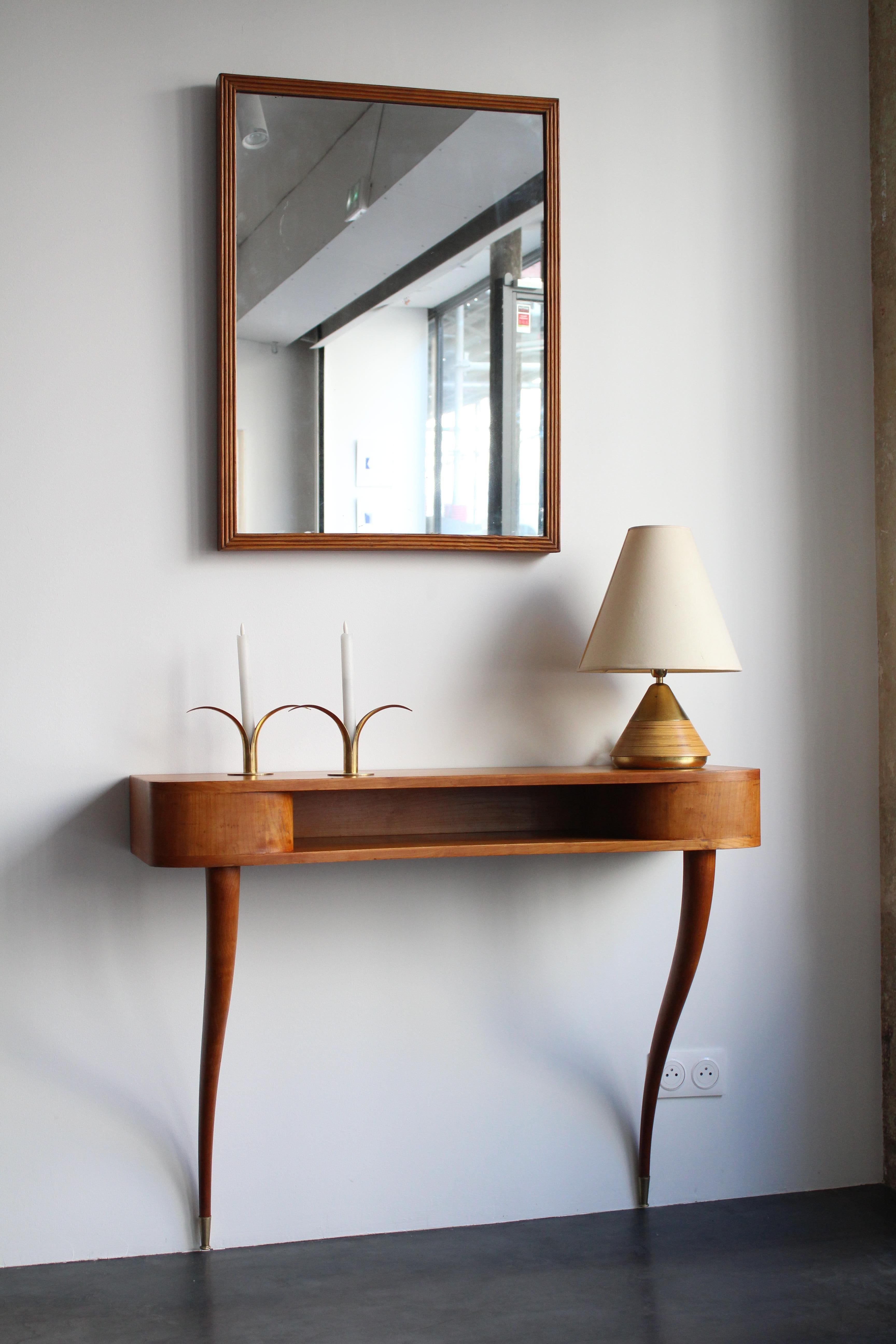 Italian wall console, 1950s For Sale at 1stDibs