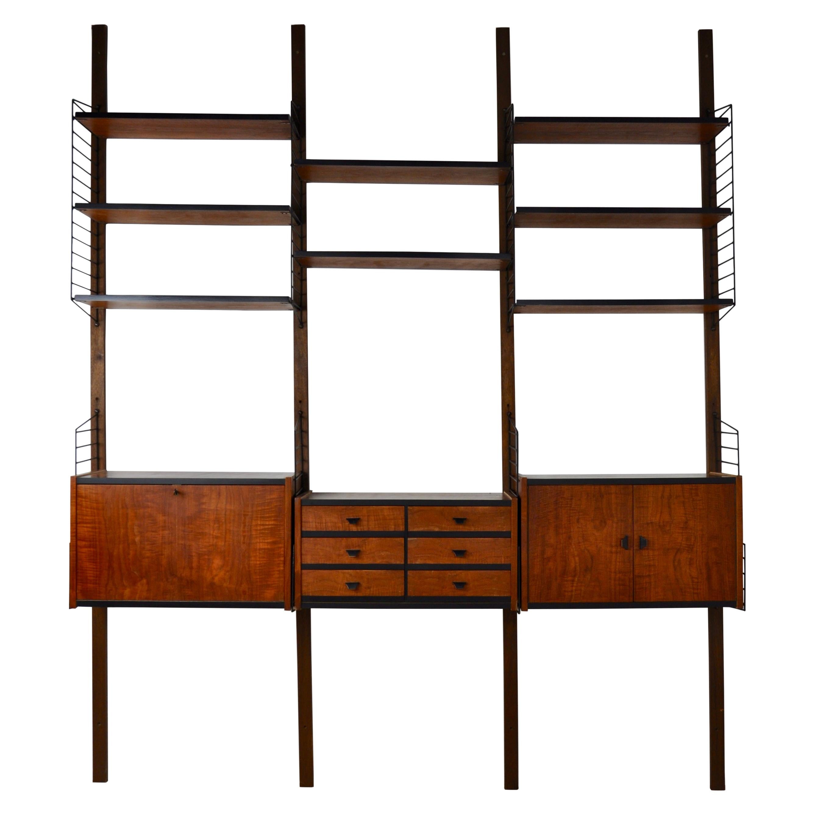 Thomasville Allegro Faux Bamboo Wall Unit at 1stdibs