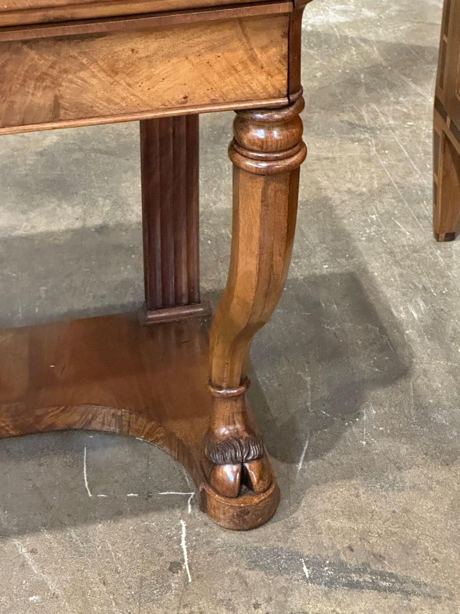 Italian Walnut Console at 1stDibs