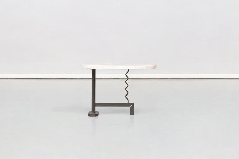 Italian White Marble Coffee Table by Mac Architecture, 1980s For Sale ...