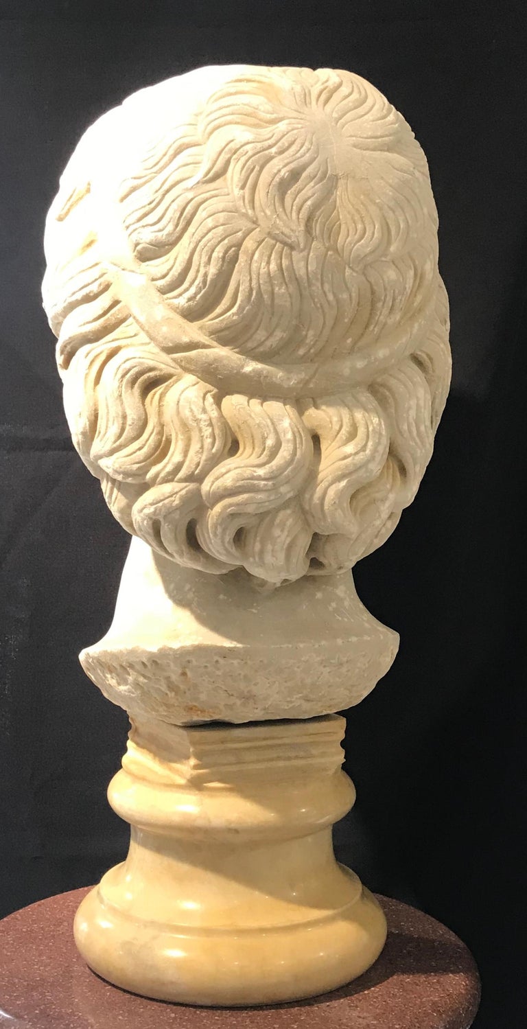 Italian White Marble Sculpture of Alexander The Great Classical Greek ...