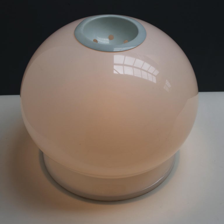 Italian White Mushroom Perspex Table Lamp at 1stDibs