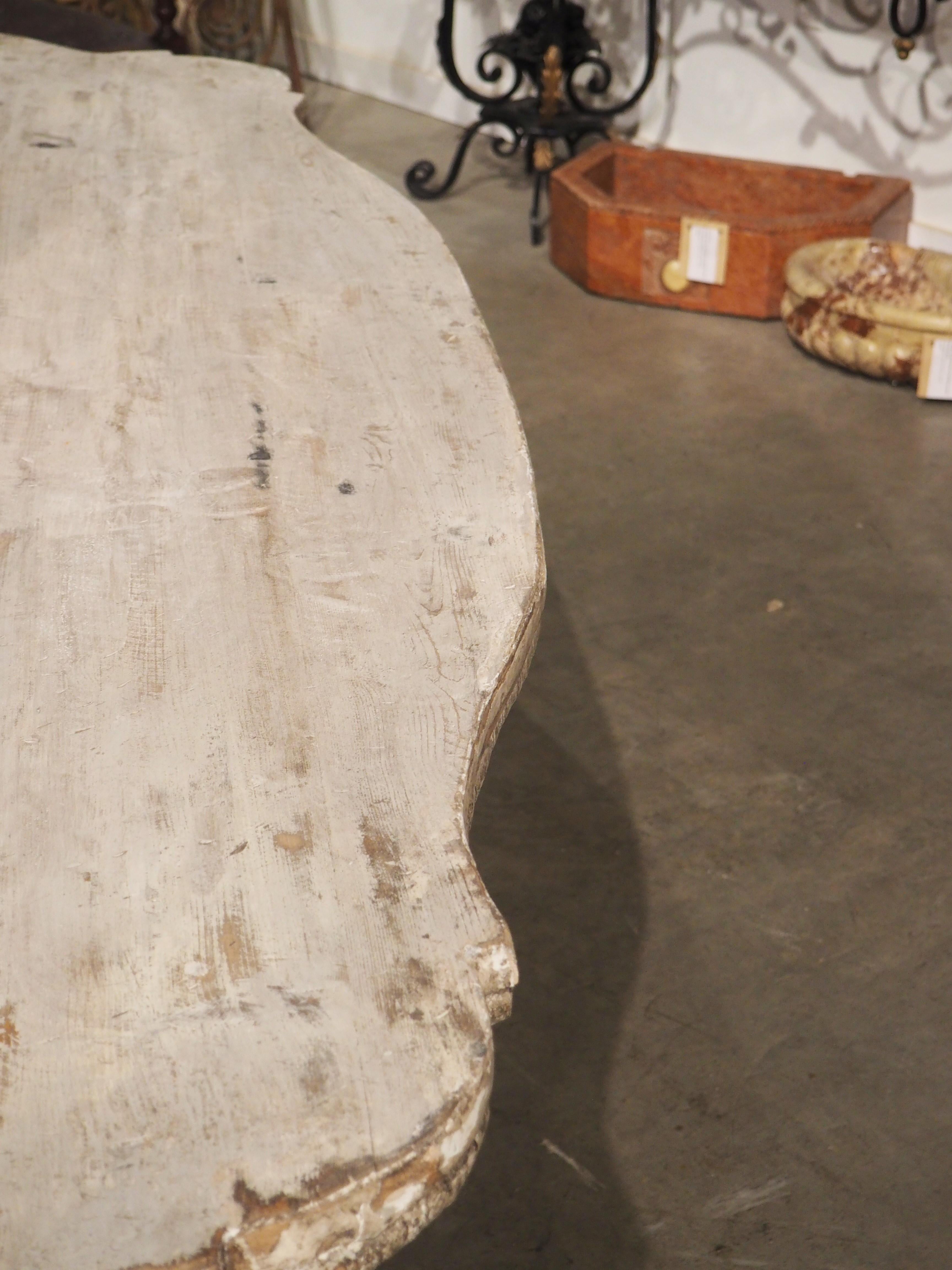Italian White Painted Baroque Style Dining Table from Florence For Sale ...