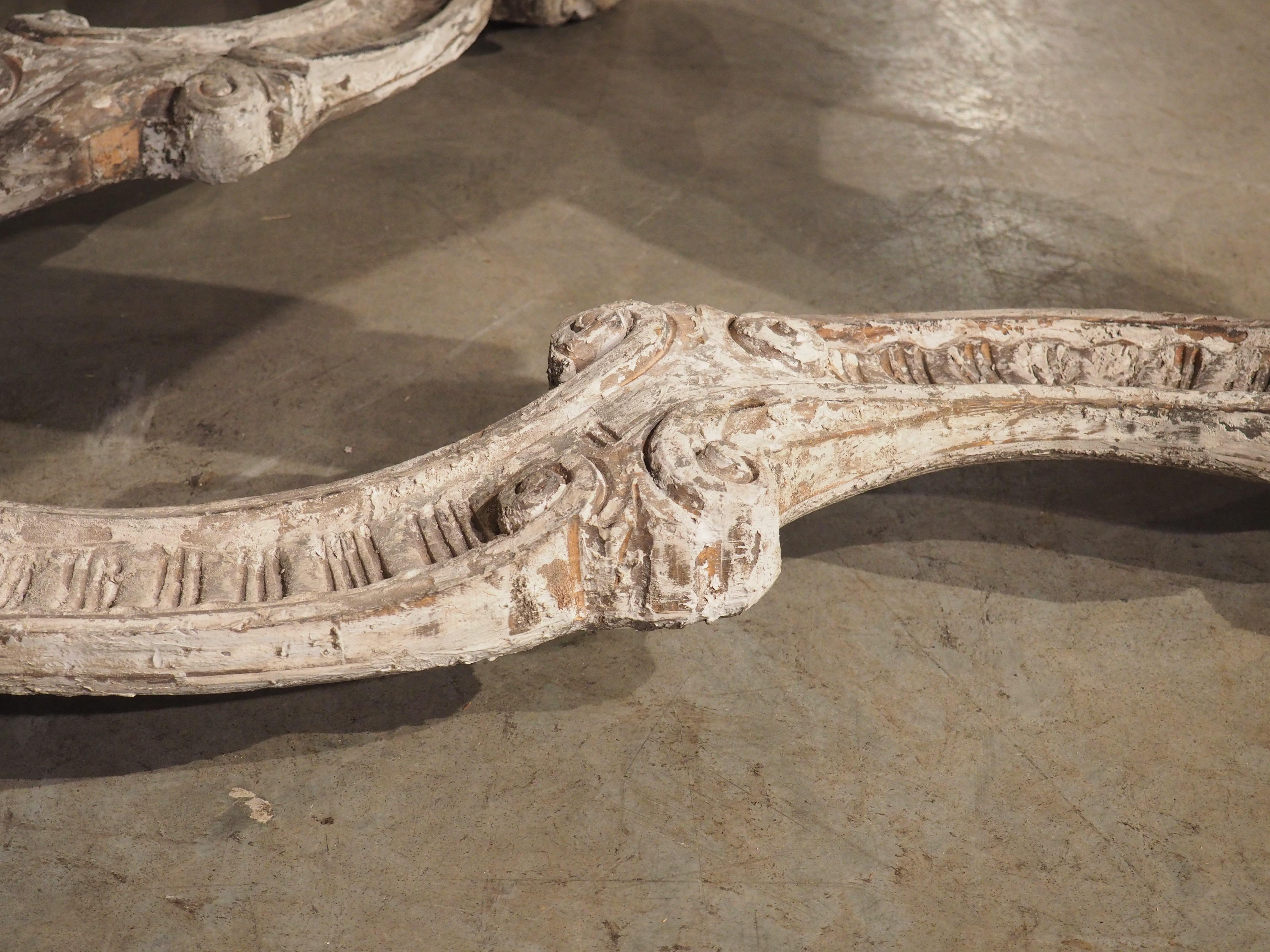 Italian White Painted Baroque Style Dining Table from Florence For Sale ...