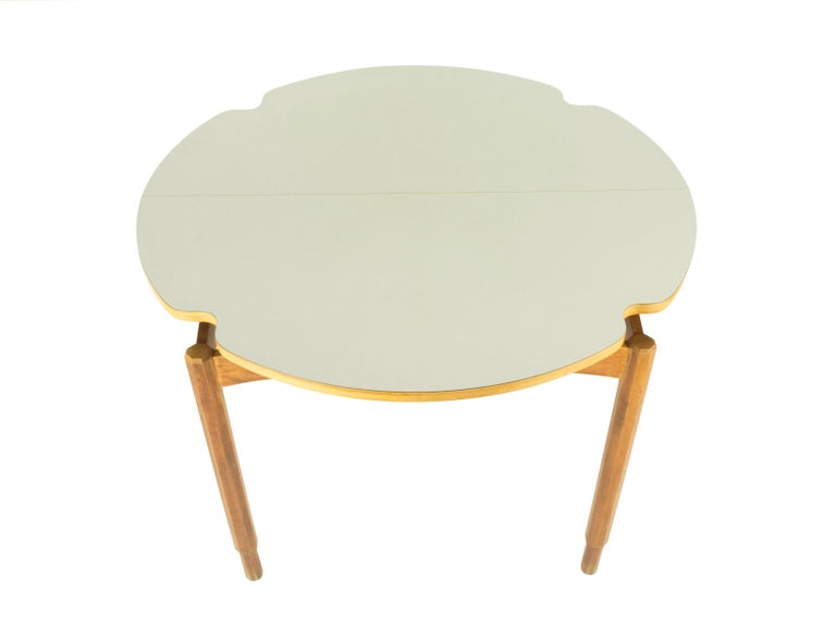 Italian Wood and White Laminate 1960s Extensible Dining Table For Sale ...