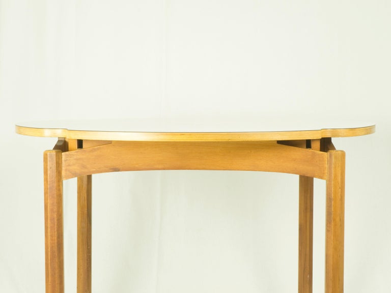 Italian Wood and White Laminate 1960s Extensible Dining Table For Sale ...