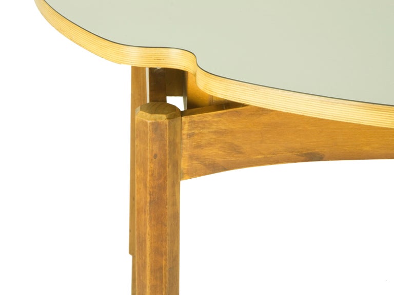 Italian Wood and White Laminate 1960s Extensible Dining Table For Sale ...