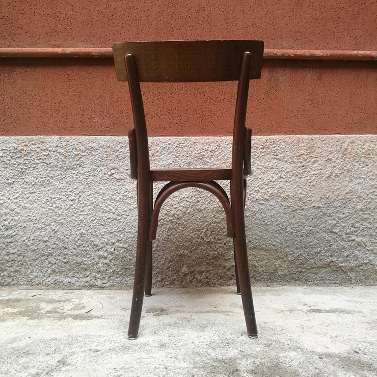 Italian Wood Tavern Chairs "Vecchia Milano", 1960s at 1stDibs