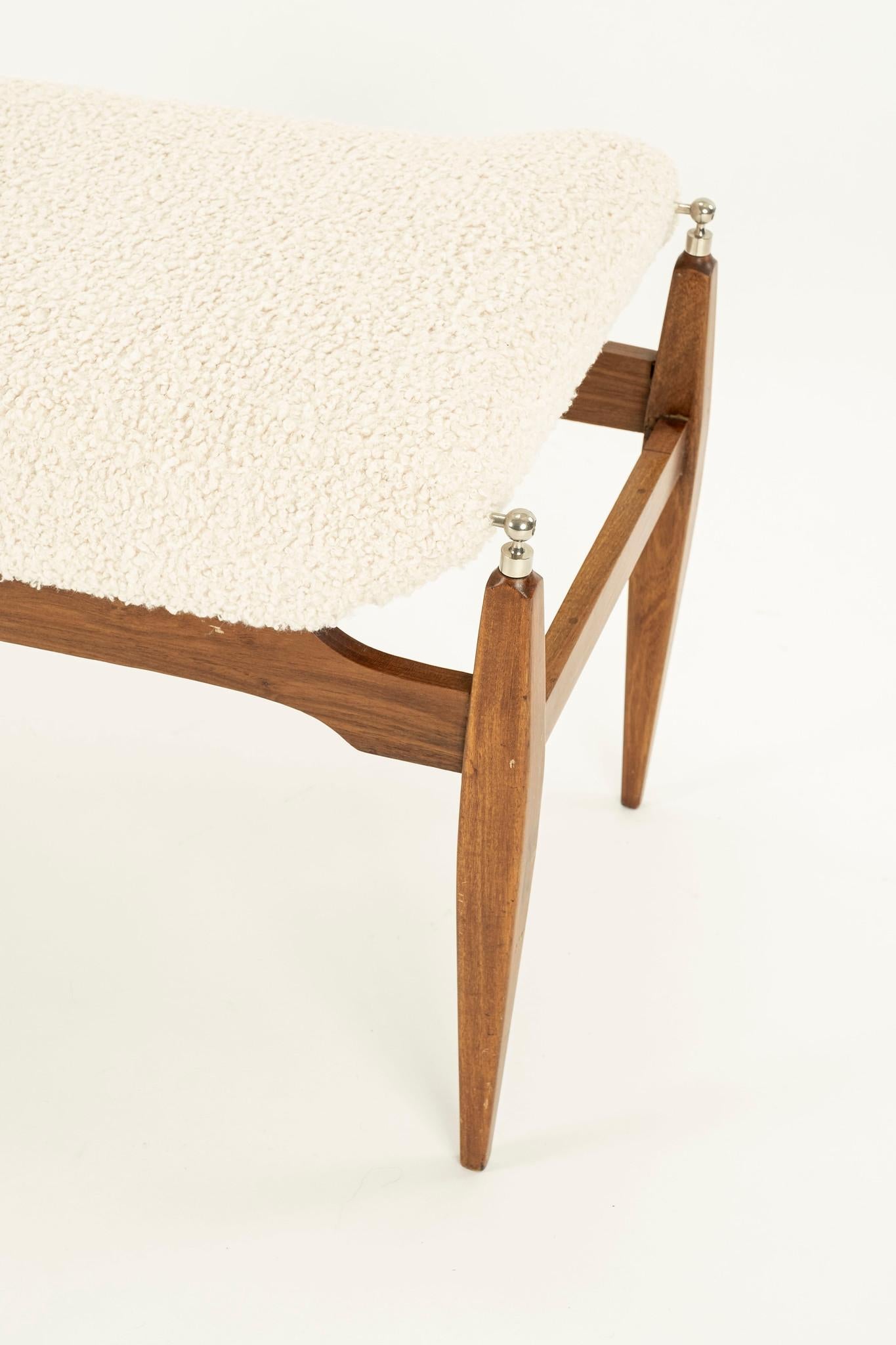 Italian Wool Boucle Bench at 1stDibs