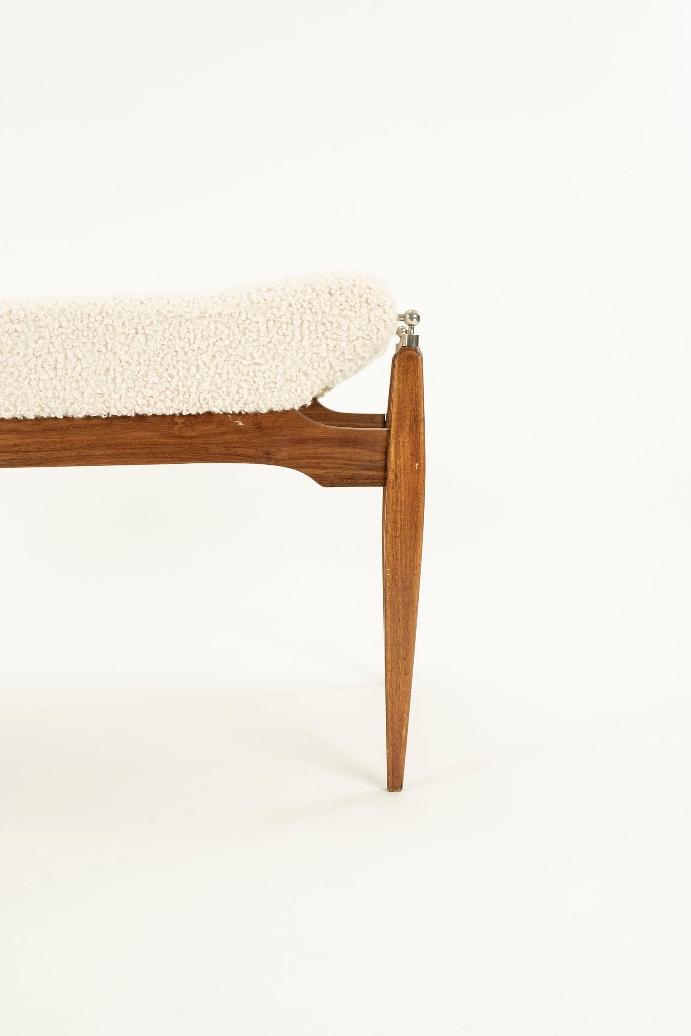Italian Wool Boucle Bench at 1stDibs
